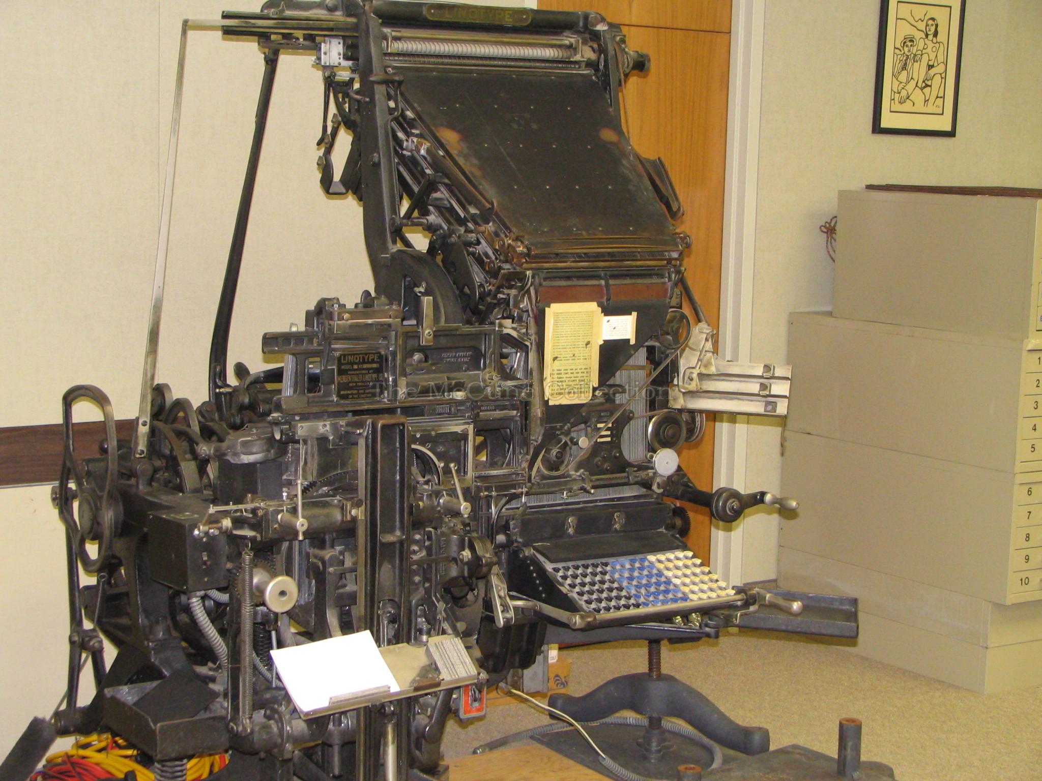 Linotype Model 8 • The McCune Collection